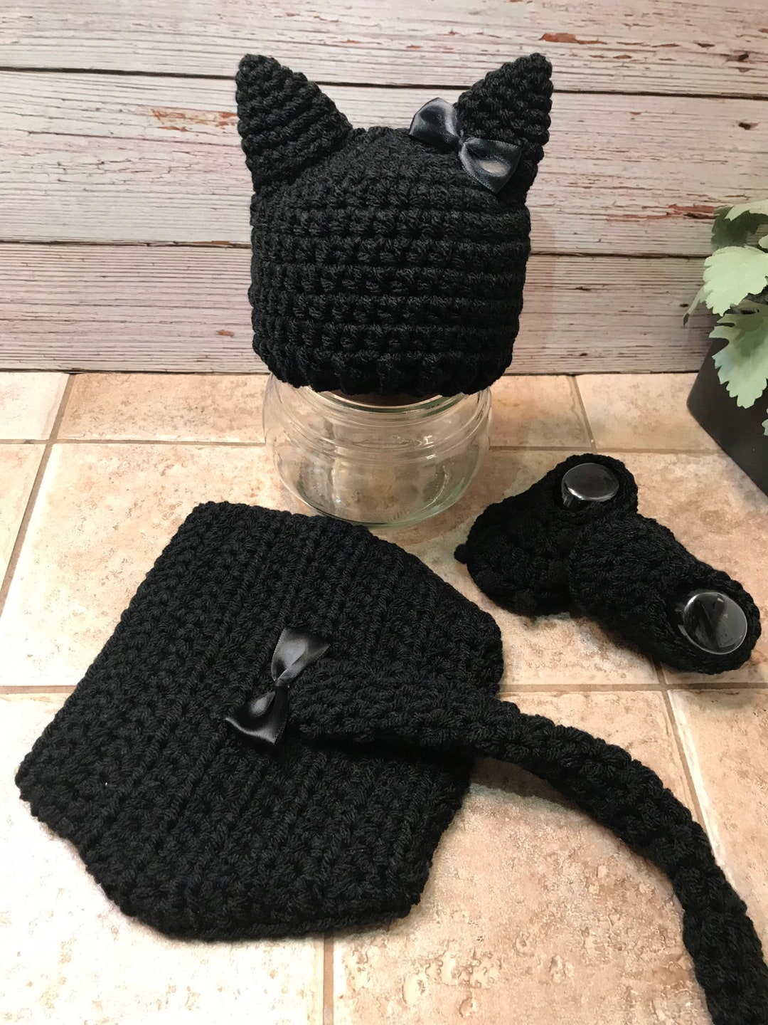 Kitty Photo Prop, Crochet Kitty Outfit, Newborn Kitty Costume, Crochet ...