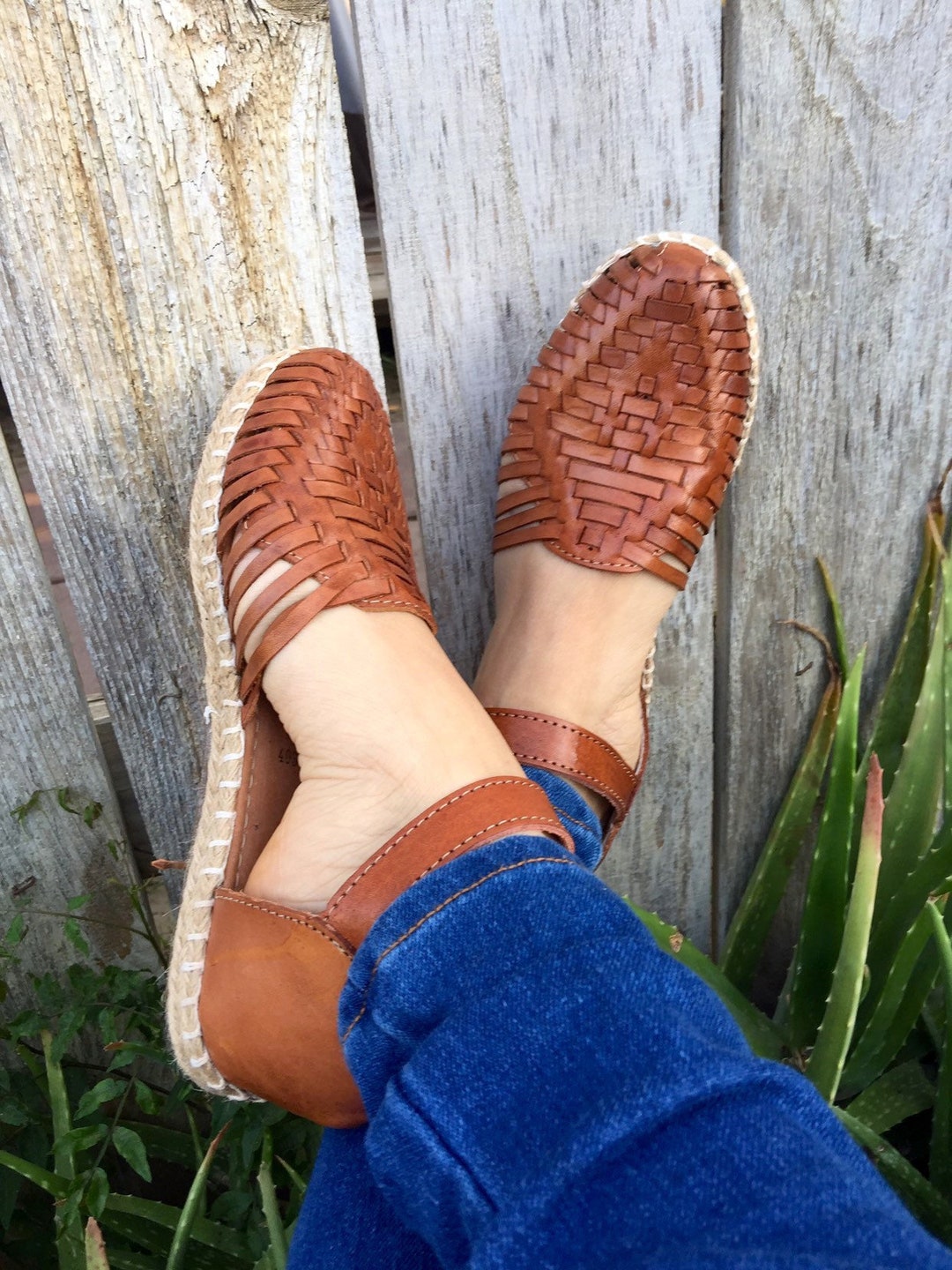 ALL SIZES Mexican Leather Huaraches Color Brown and Black Style ...