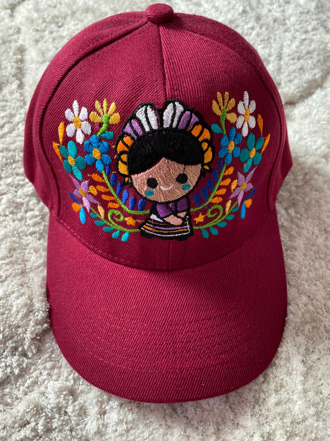 Mexican Embroidered Hat One Size Adjustable Hat - Etsy