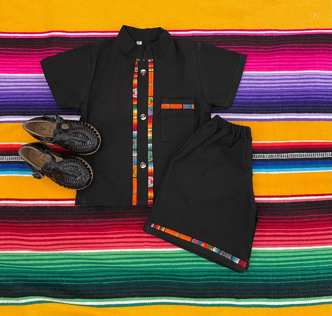 Babies Toddlers Boys Mexican Outfits Color BLACK - Etsy