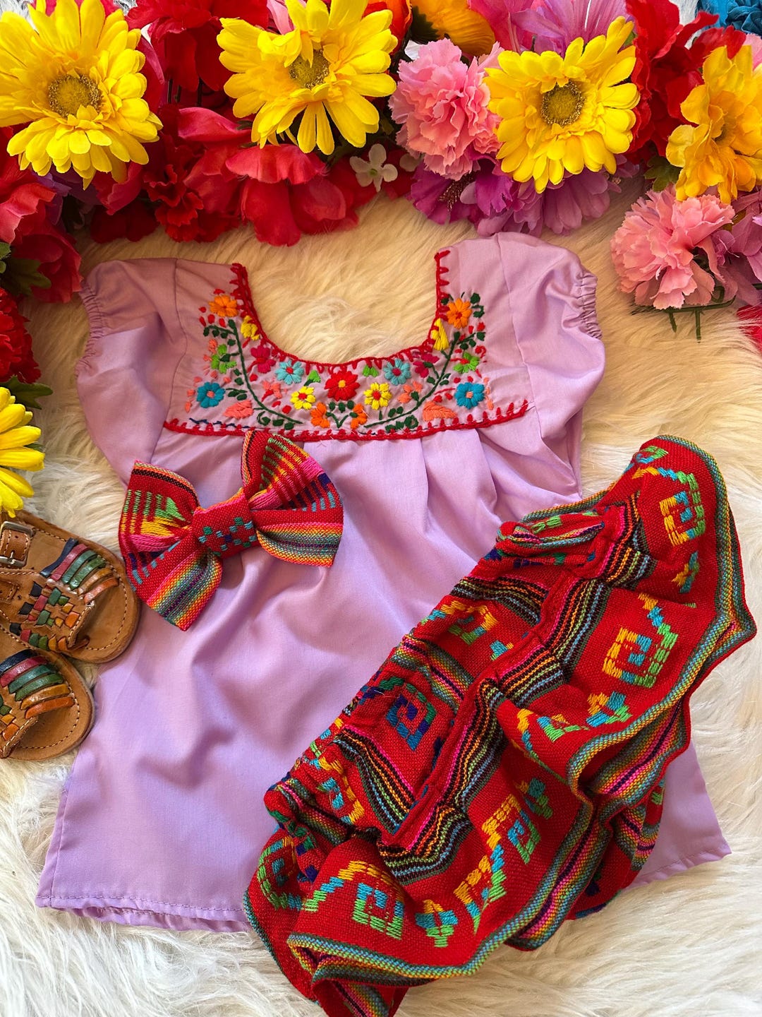 6-9 Months Mexican Baby Outfits- Mexican Baby Huaraches Not Included - Etsy