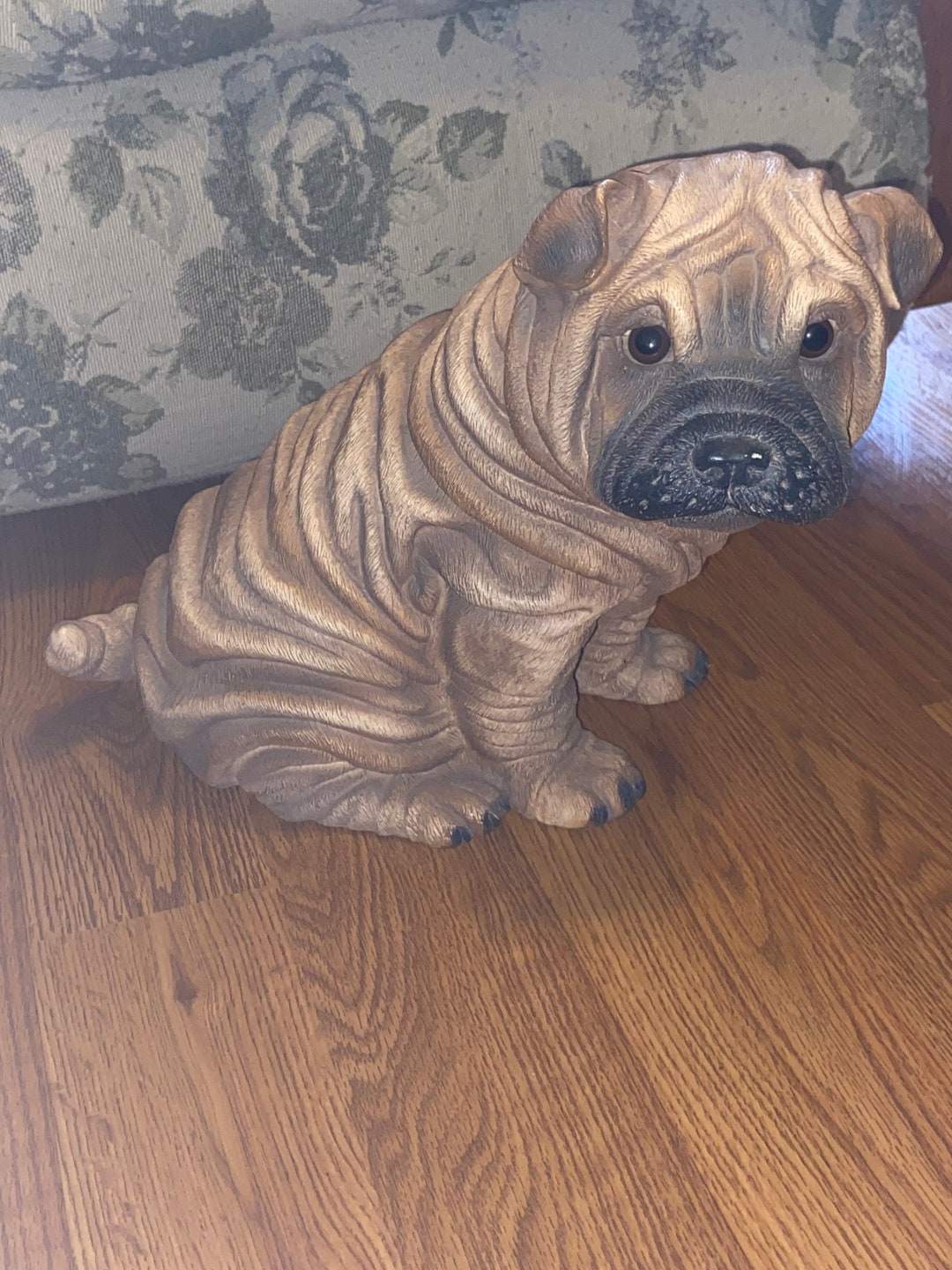 Vintage 1985 Universal Statuary Large Sharpei Dog Statue Sculpture 11 ...