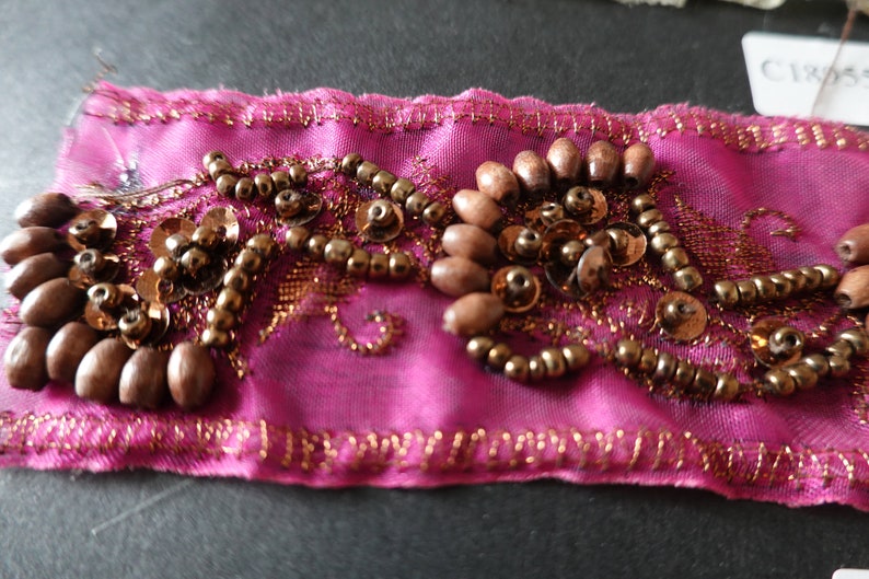 5 Cards Vintage HABERDASHERY SAMPLES Beaded Trim and Collar Trim ...