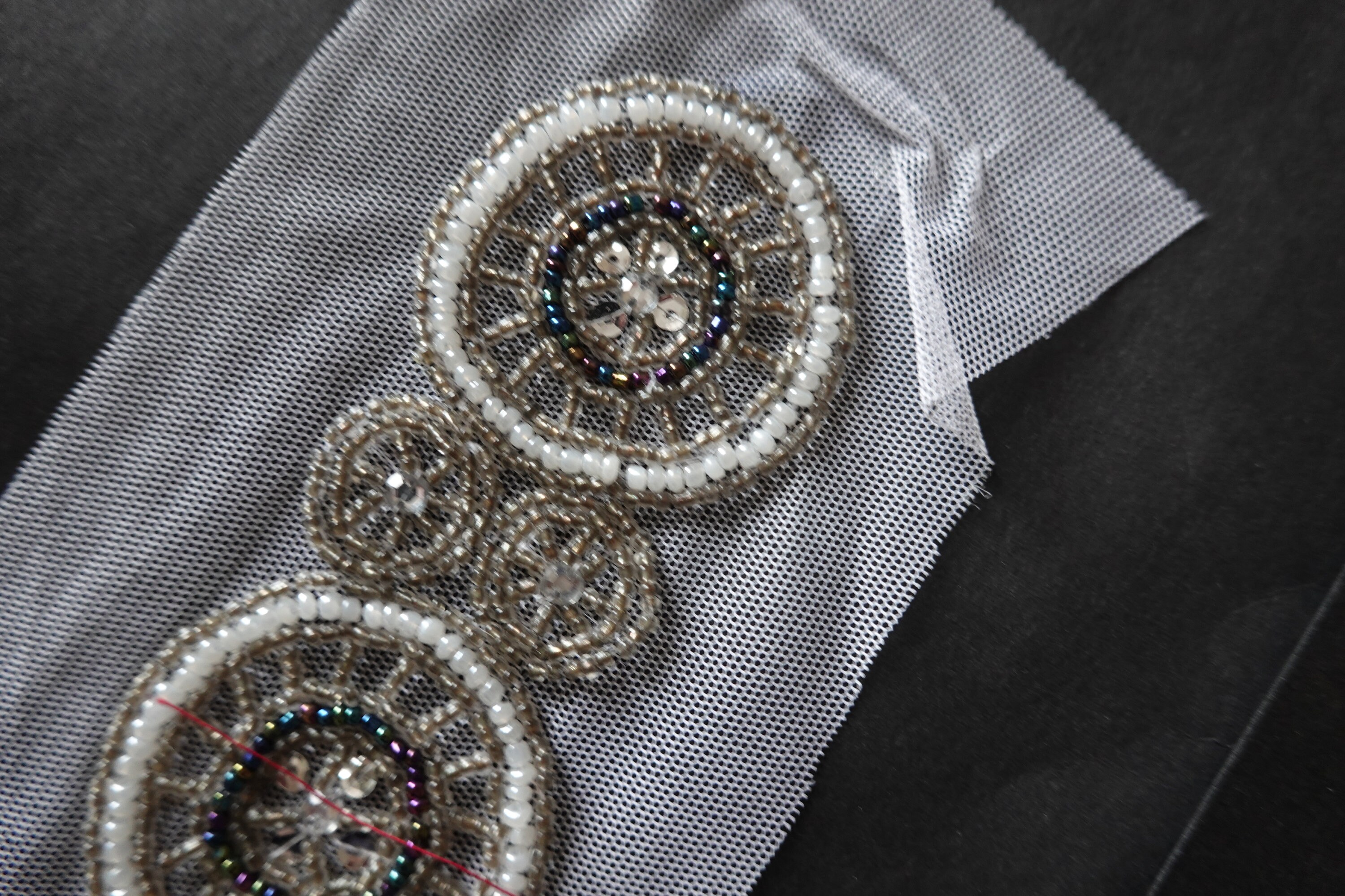 5 Cards Vintage HABERDASHERY SAMPLES Beaded Trim and Collar Trim ...