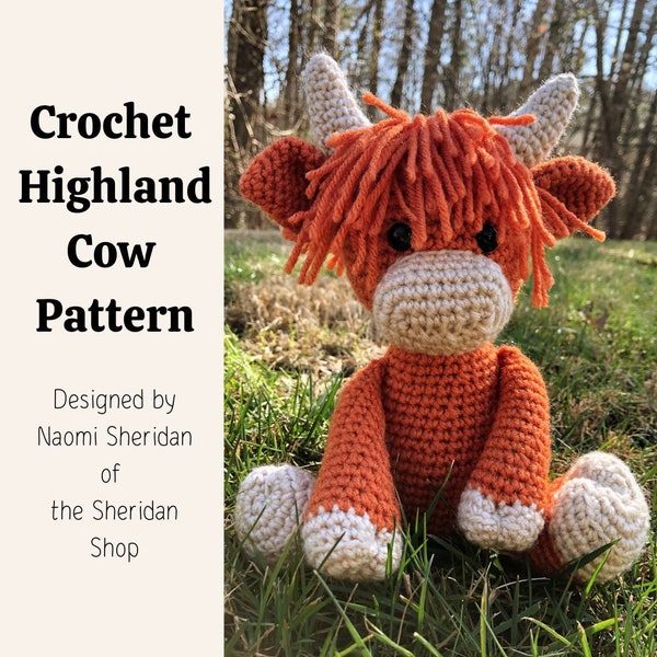 Crochet Highland Cow - Etsy