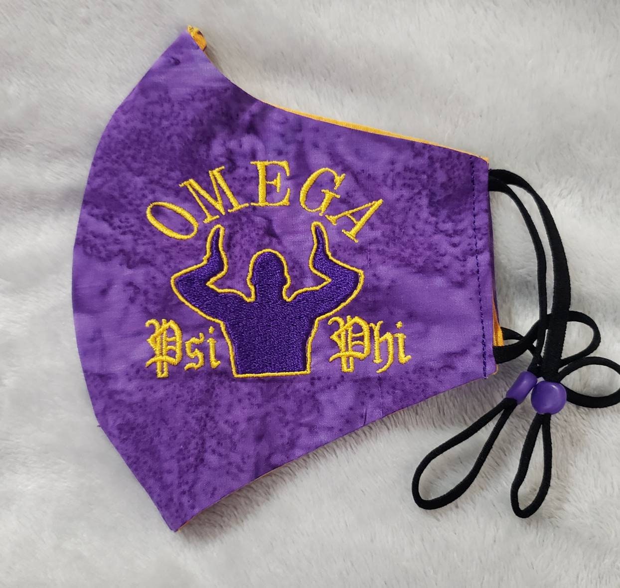 Stylish Embroidered Q Dawg/omega Face Mask Face Covering - Etsy