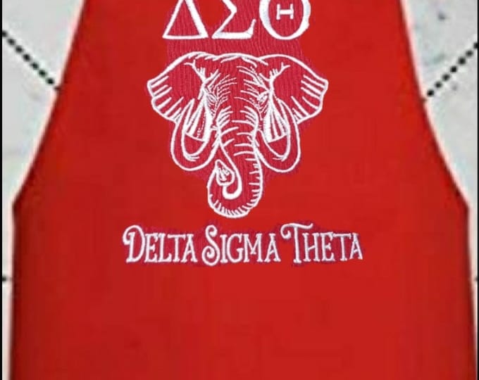 Delta Apron, Apron, DST, Delta Sigma Theta, Delta Soror Gifts, Sorority ...