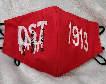 Delta Sigma Theta Sorority Face Mask - Etsy