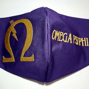 Omega Psi Phi Mask - Etsy