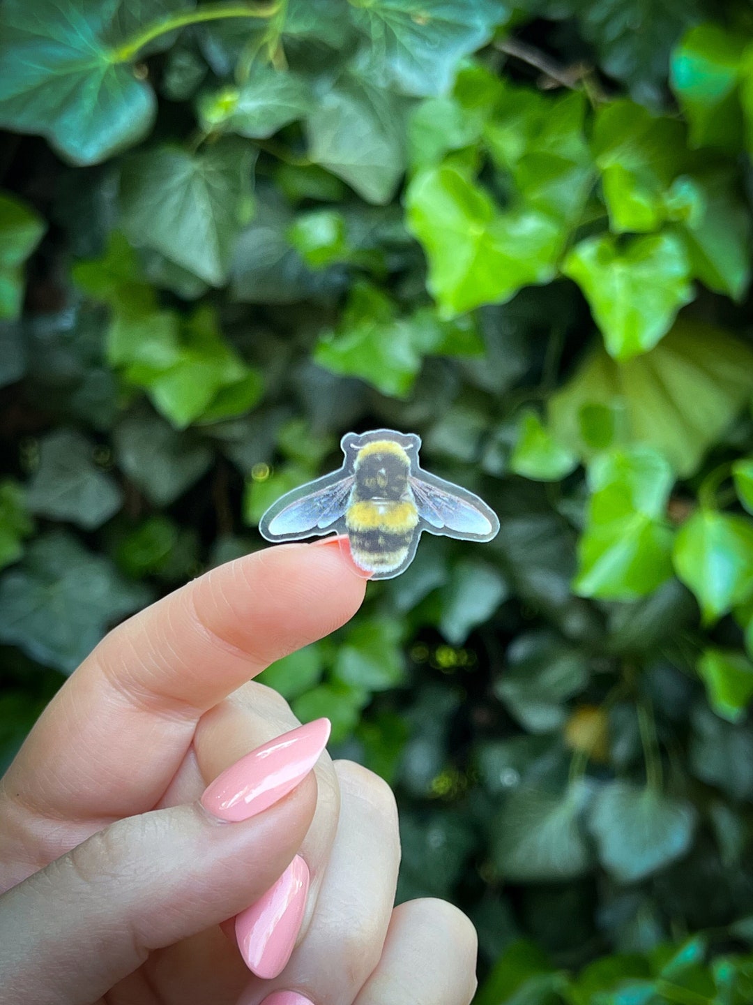 Mini Bumblebee Sticker Bug Insect Watercolor Decal Clear Vinyl Decal ...