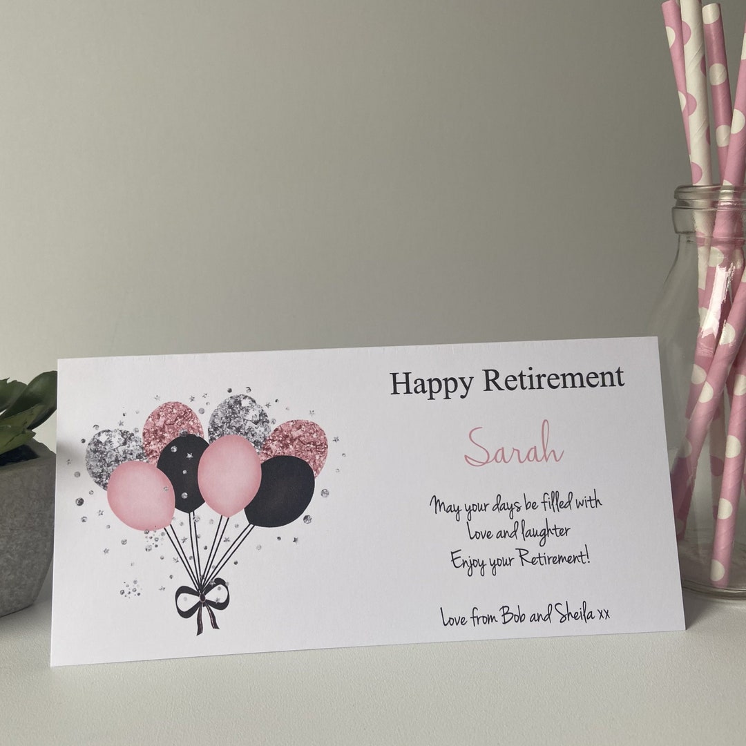 Personalised Gift Voucher Card Retirement Money Wallet - Etsy