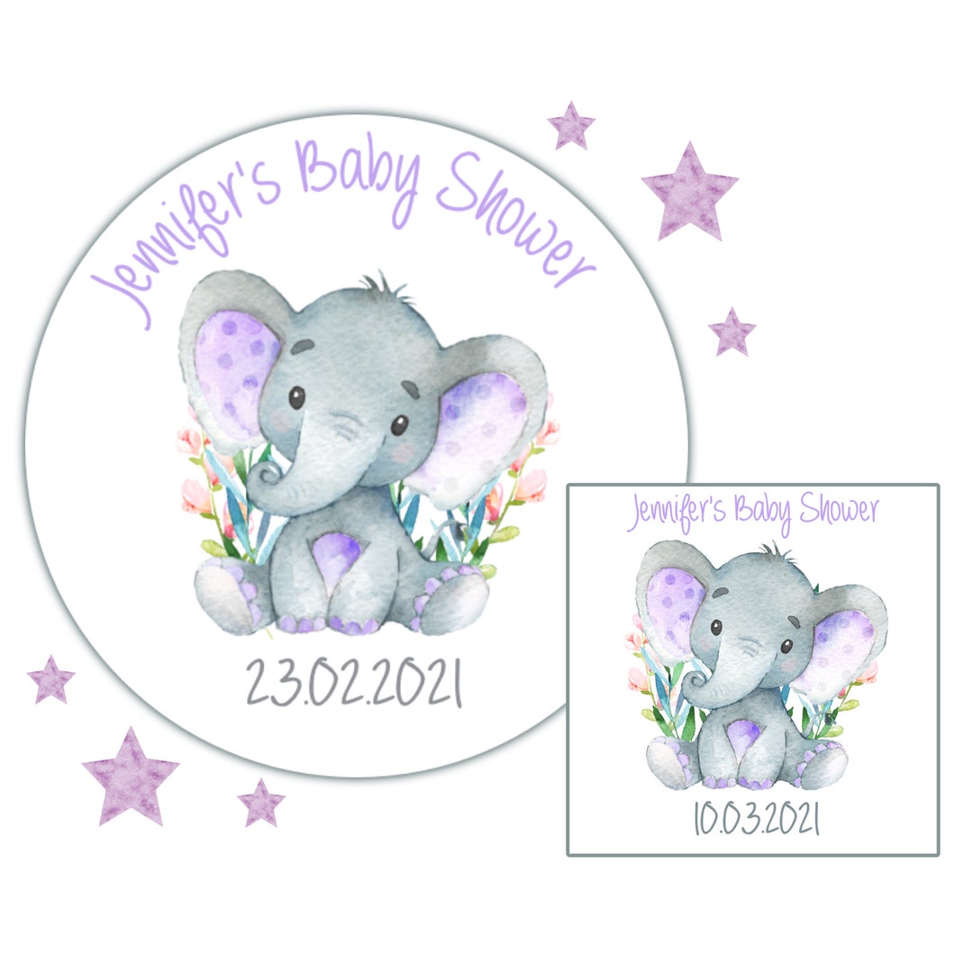 Personalised Baby Shower Party Stickers for Favours Party Bags - Etsy