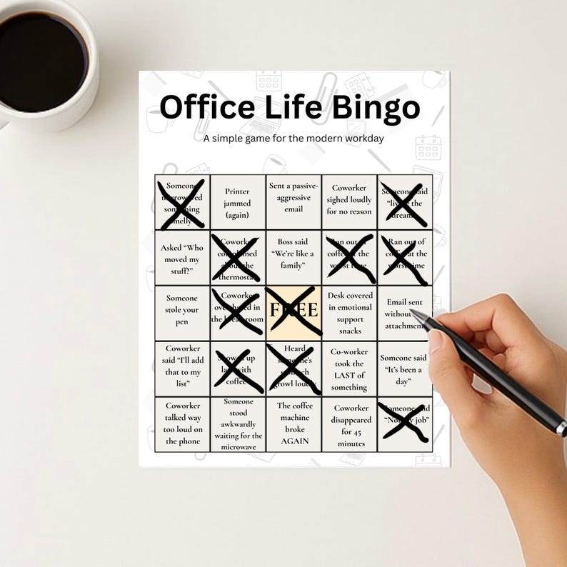 Funny Office Bingo Cards • White Elephant Gift (instant Download) - Etsy