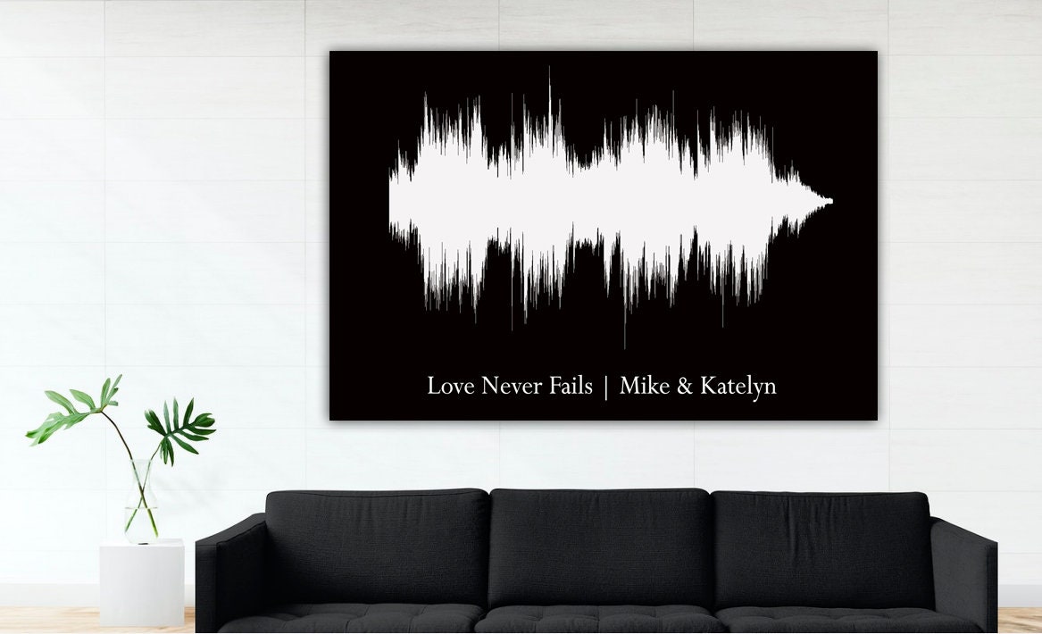 Custom Sound Wave , Sound Wave Art, Sound Wave Canvas Print, Custom ...