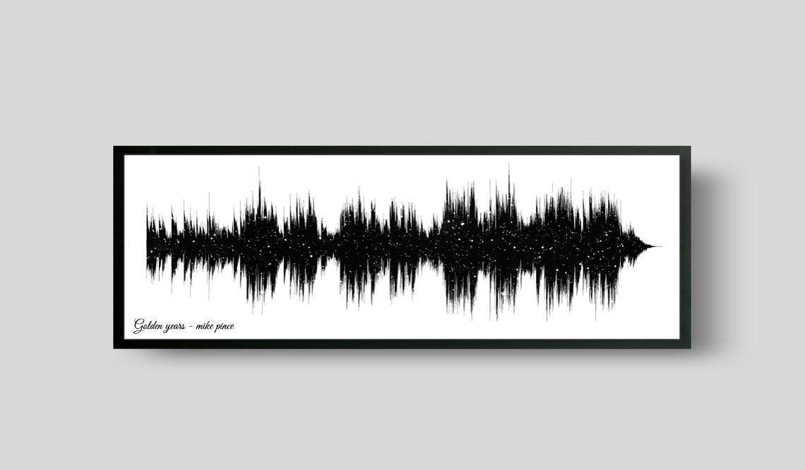 Paper Anniversary Gifts , Soundwave Art Galaxy Print , Star ...