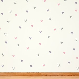 Die Cut Vinyl Heart Decals - Vinyl Heart Wall Decals / Bedroom Decor ...