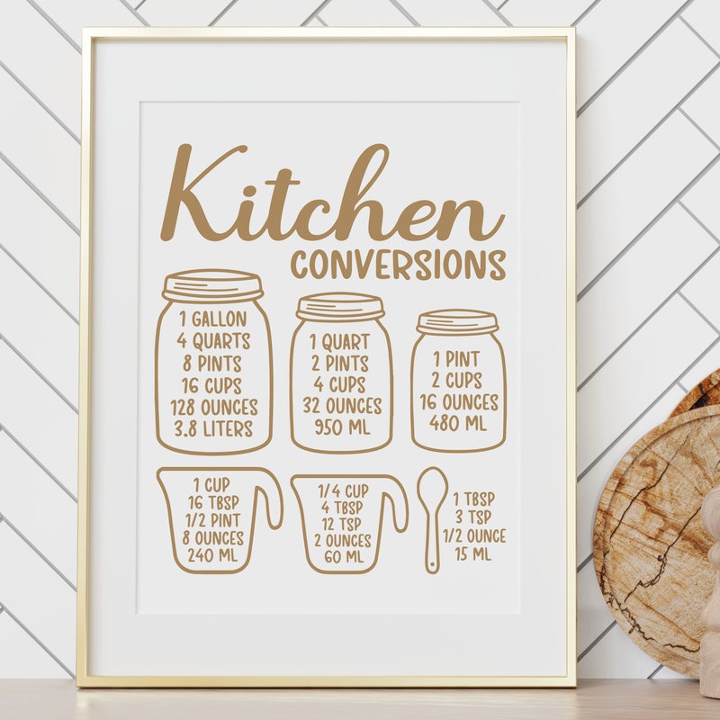 Kitchen Measurement Decal - Etsy