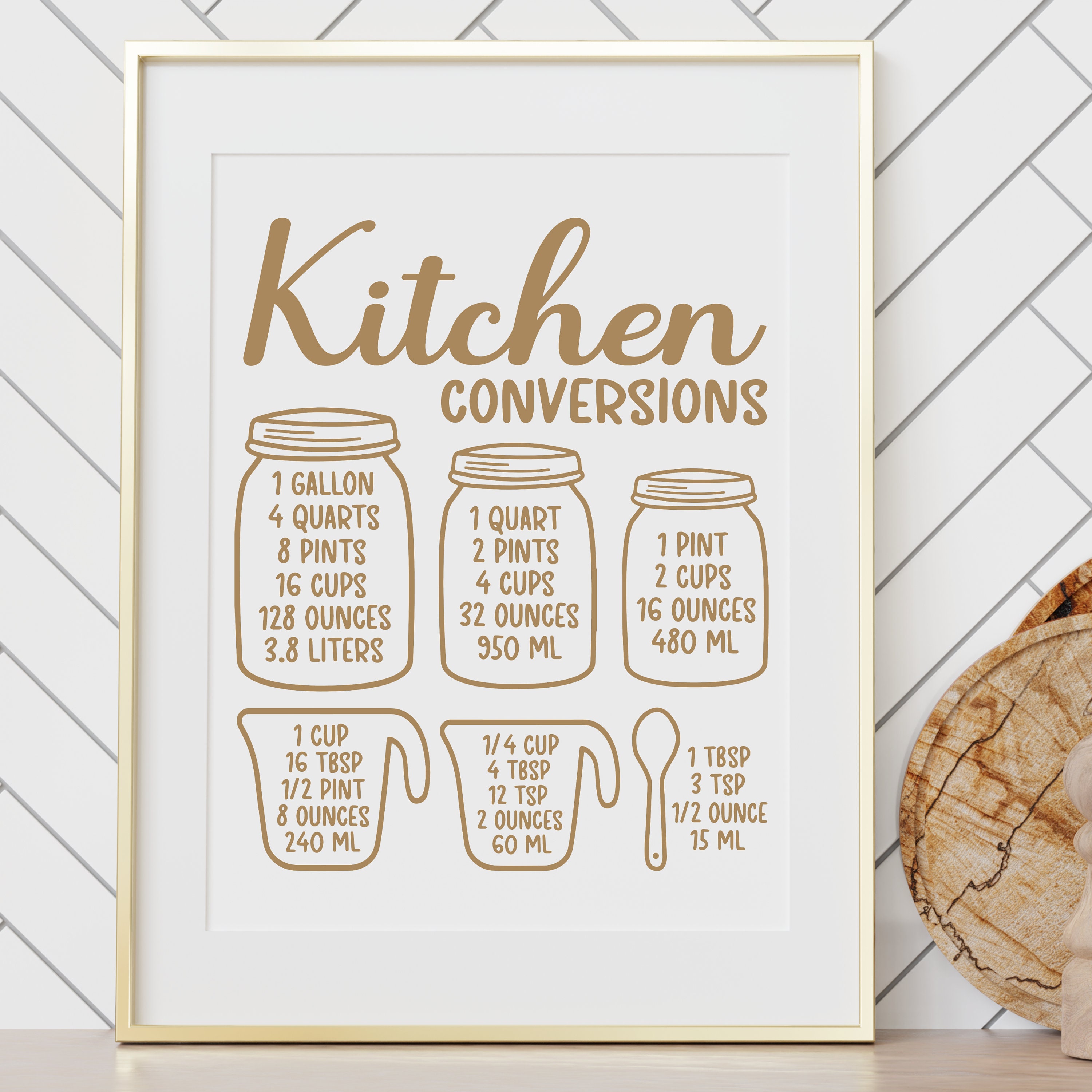 Die Cut Vinyl Kitchen Conversion Decal for Cabinet Door, Fridge, DIY ...