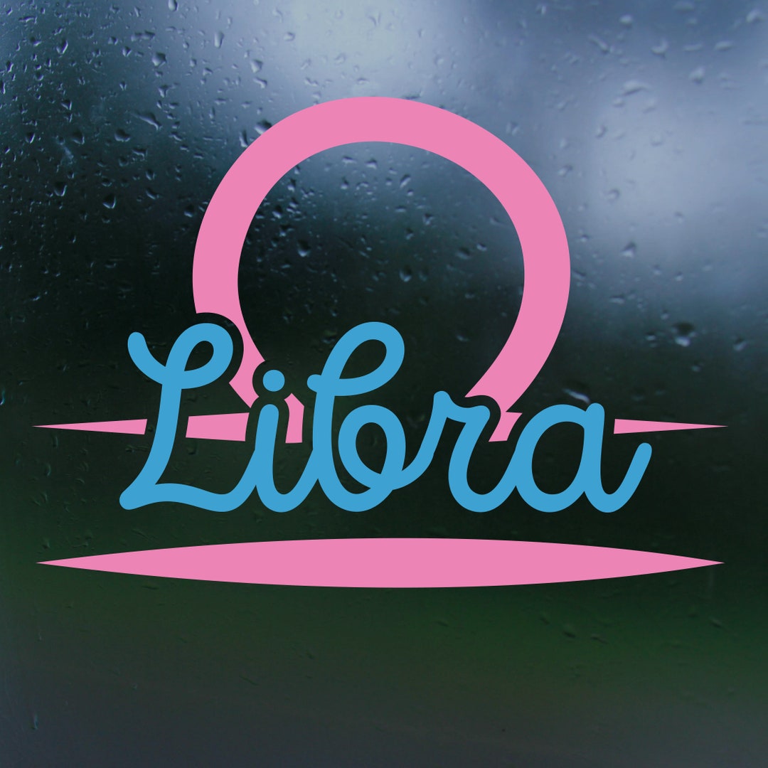Die Cut Vinyl Libra Decal Car Decal, Truck Decal, Laptop Decal - Etsy