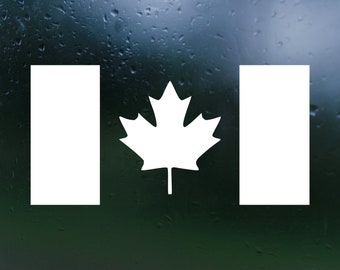 Canadian Maple Leaf Flag Country Truck Car Window Laptop Vinyl Decal 6 ...