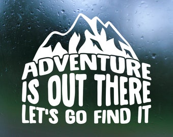 Adventure is Out There Decal, Camper Decal, Popup Decal, Sticker for ...