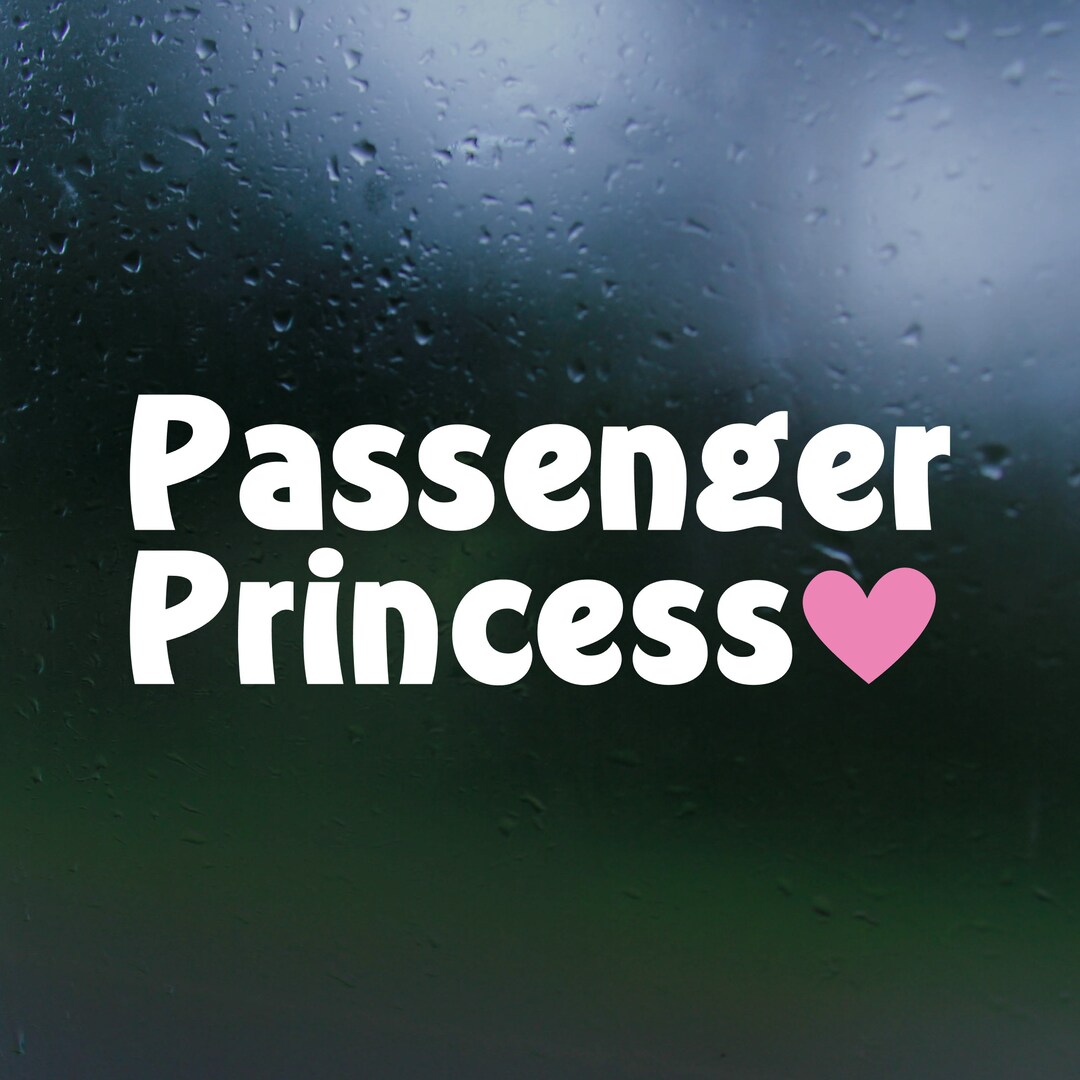 Passenger Princess Car Decal - Etsy
