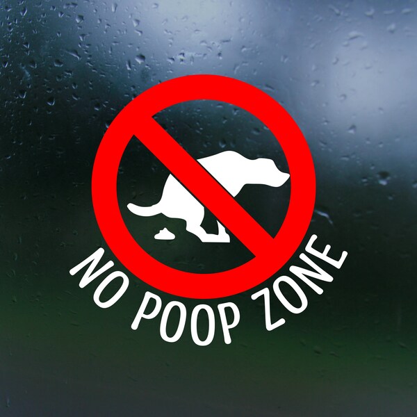 No Poop Zone Signs - Etsy