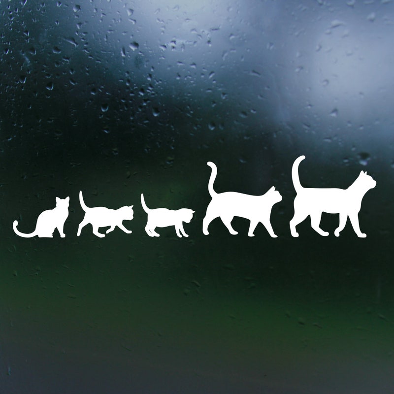 Cat Car Decal - Etsy
