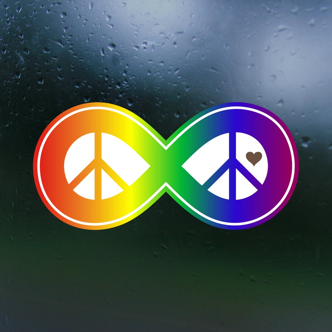 Infinity Peace LGBTQIA Pride Sticker Decal - Etsy