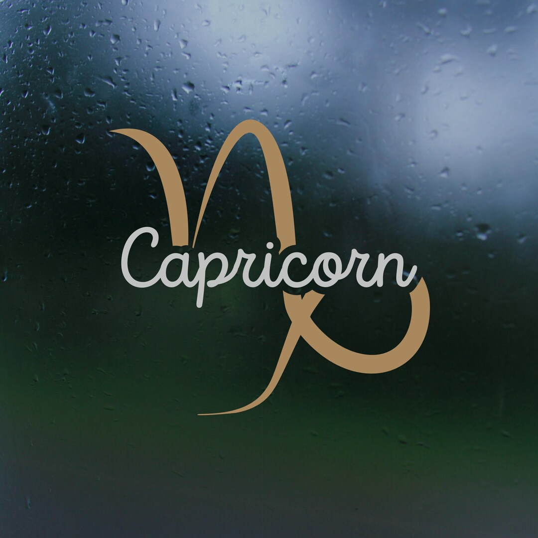 Dye Cut Vinyl Capricorn Decal Car Decal, Truck Decal, Laptop Deccal - Etsy