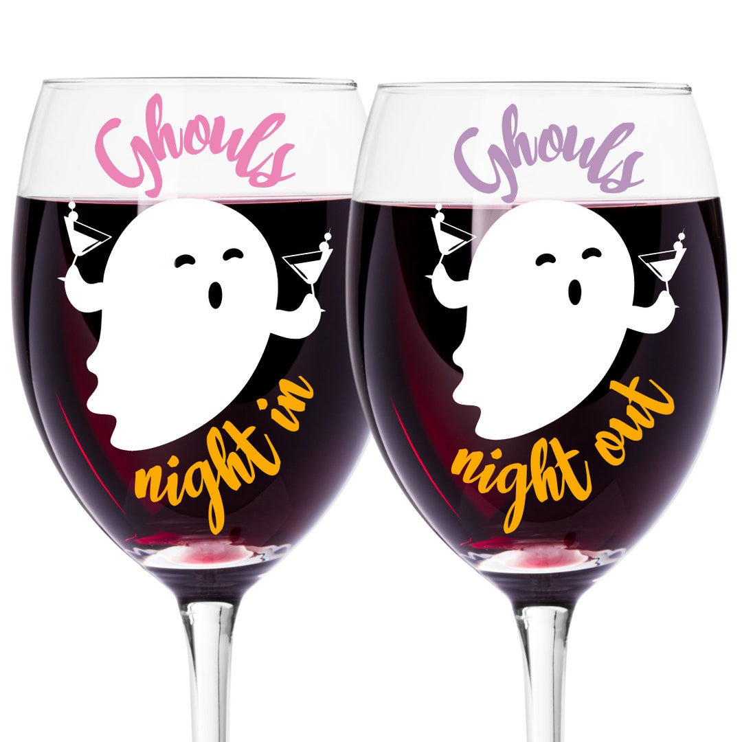 Die Cut Vinyl Ghouls Night in / Out Decal for Mugs, Wine Glasses & More ...