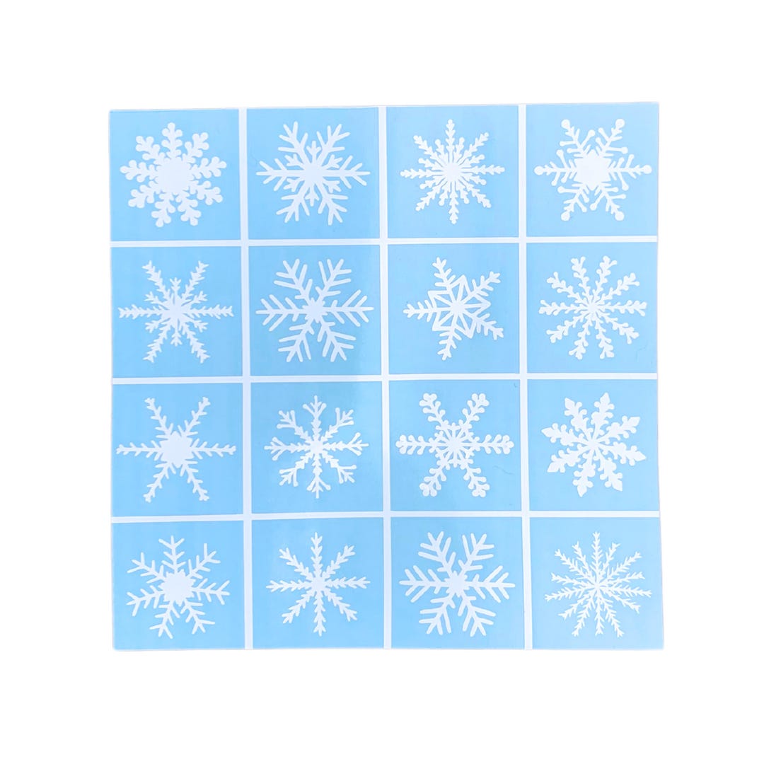 Custom Designed Die Cut Vinyl Snowflake Decals Outdoor Snowflake Decals ...