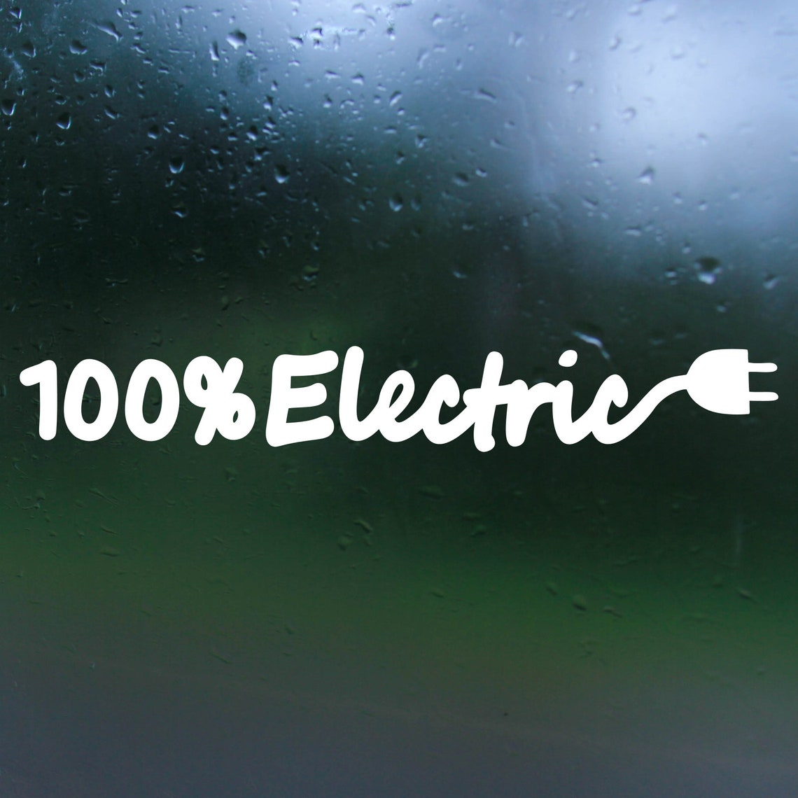 Custom 100 Electric Plug Decal for Electric Cars / Trucks - Etsy