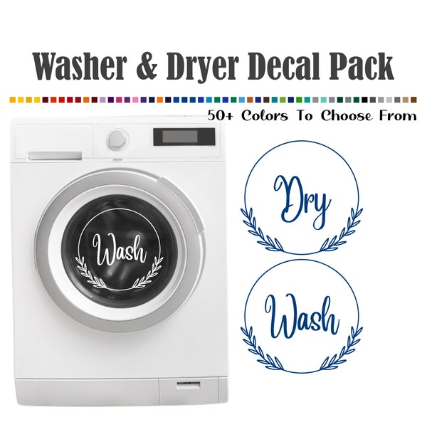 Washer Decal - Etsy