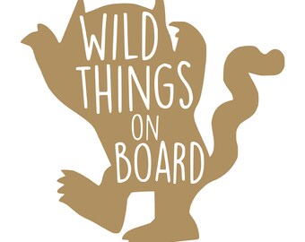 Wild Things Decal - Etsy