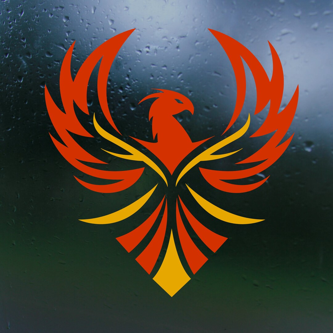 Dye Cut Vinyl Rising Phoenix Decal Truck Decal, Laptop Decal, Car Decal ...