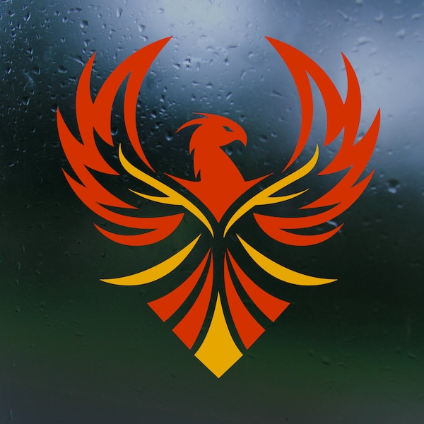 Phoenix Rising Car Decal - Etsy