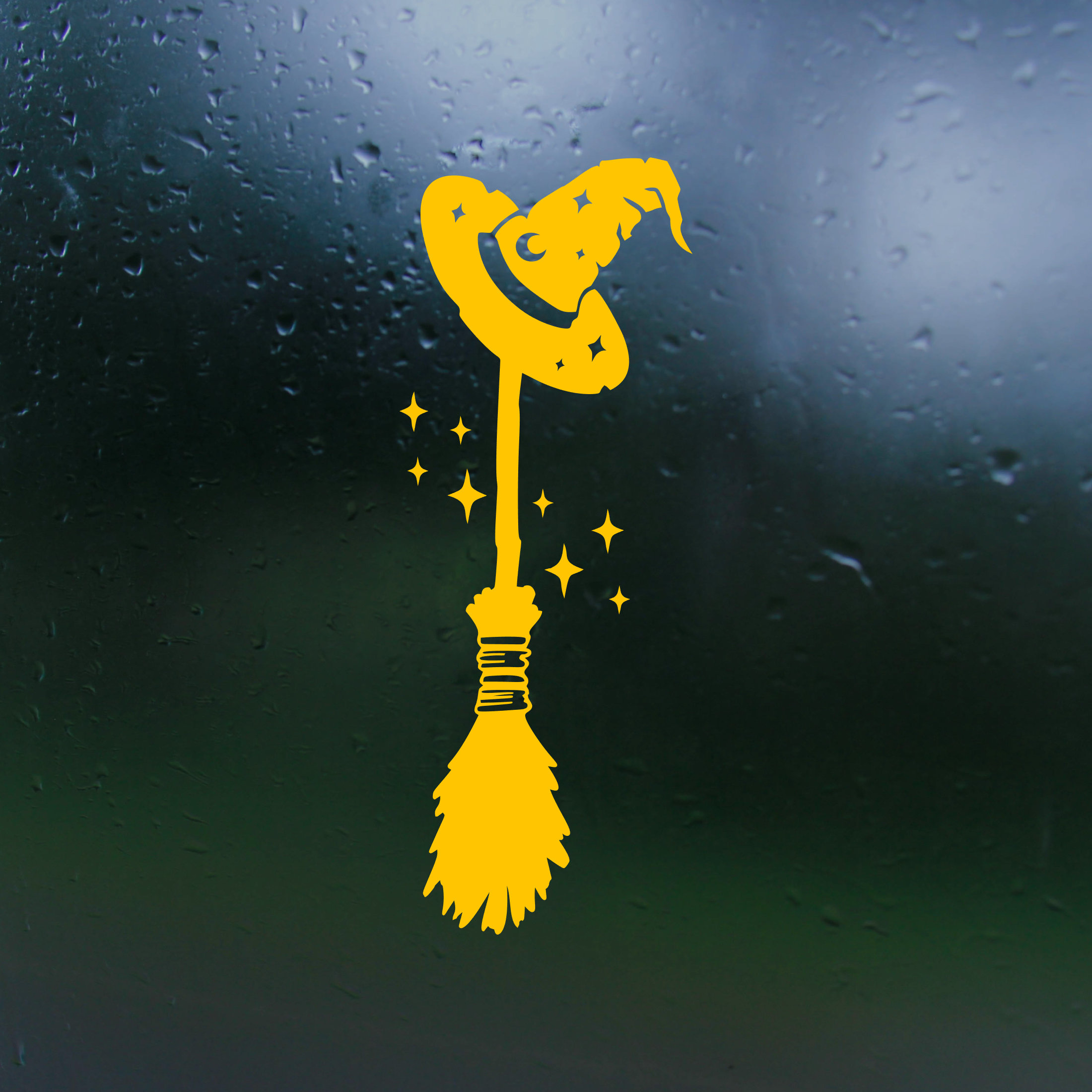 Witches Broom Vinyl Decal: Waterproof Car, Laptop, Tumbler Sticker - Etsy