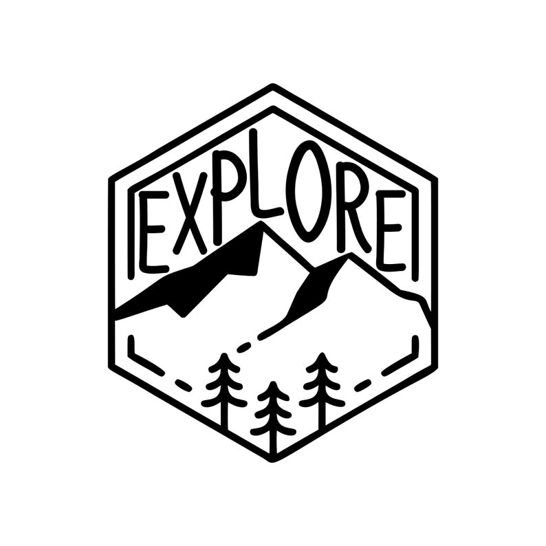 Explore Mountain Scene Decal for Car Truck RV Camper - Etsy