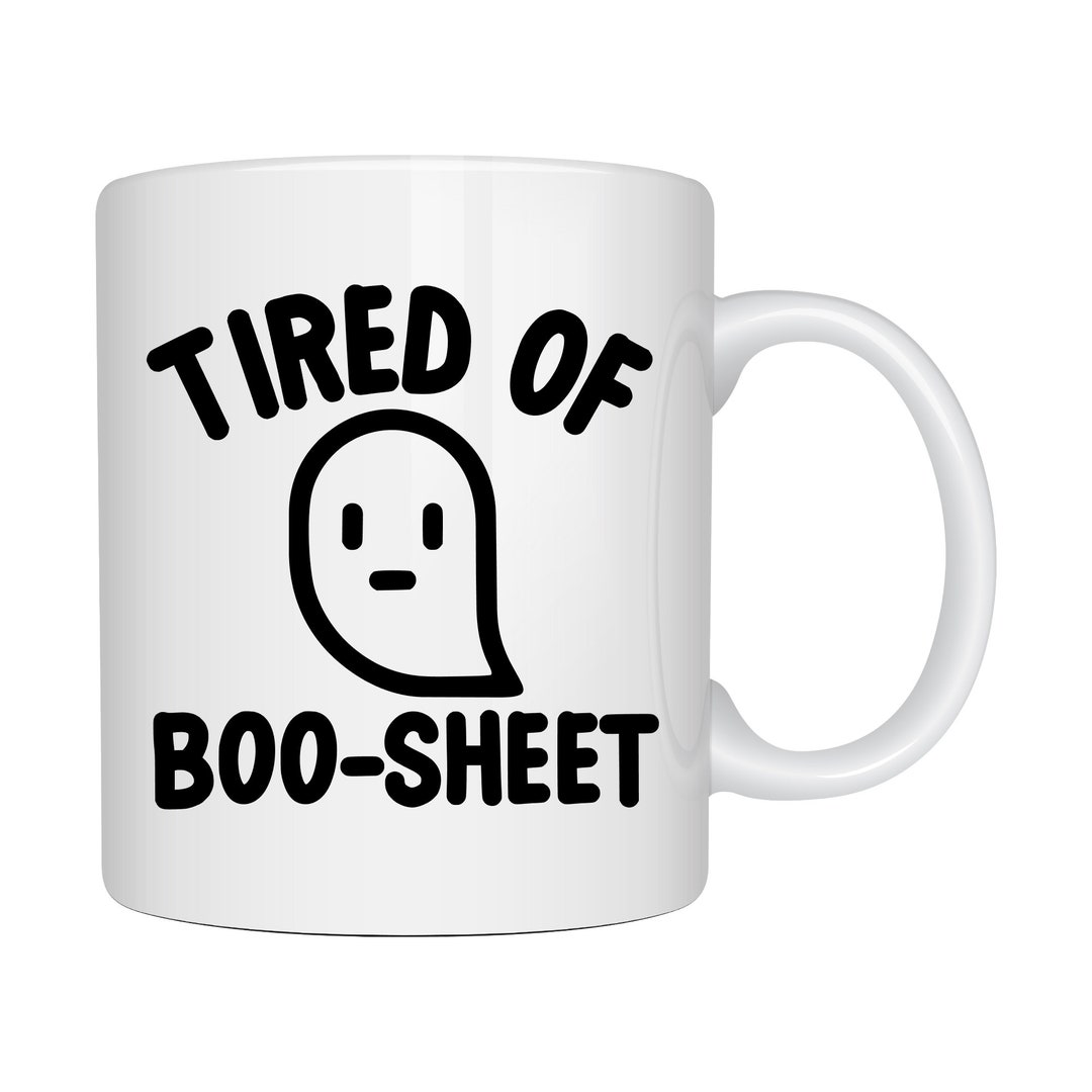Tired of Boo-sheet Funny Halloween Decal - Etsy