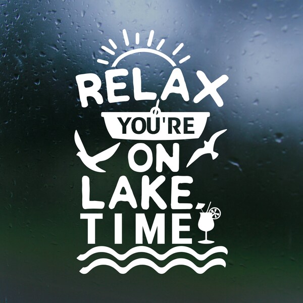 Relax Decal - Etsy