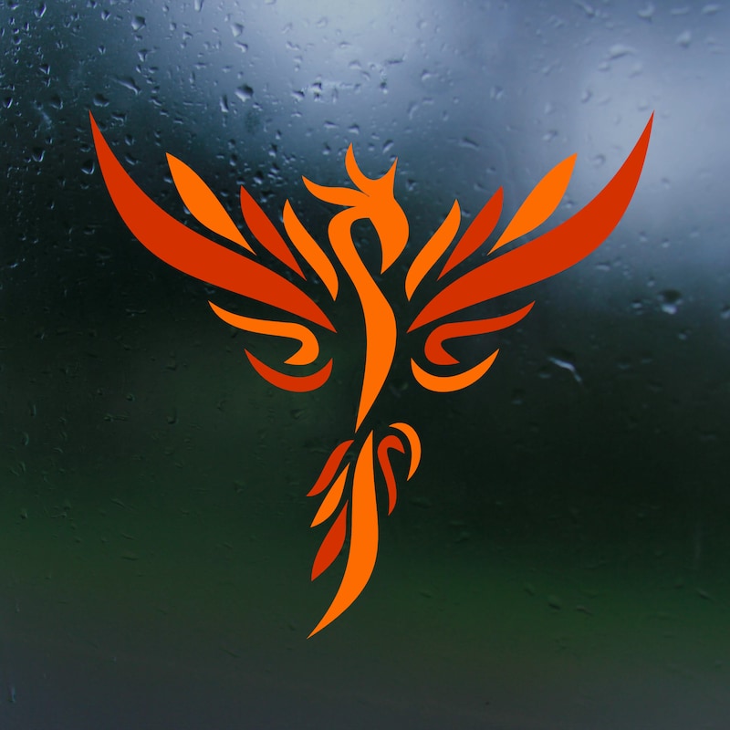 Phoenix Rising Car Decal - Etsy