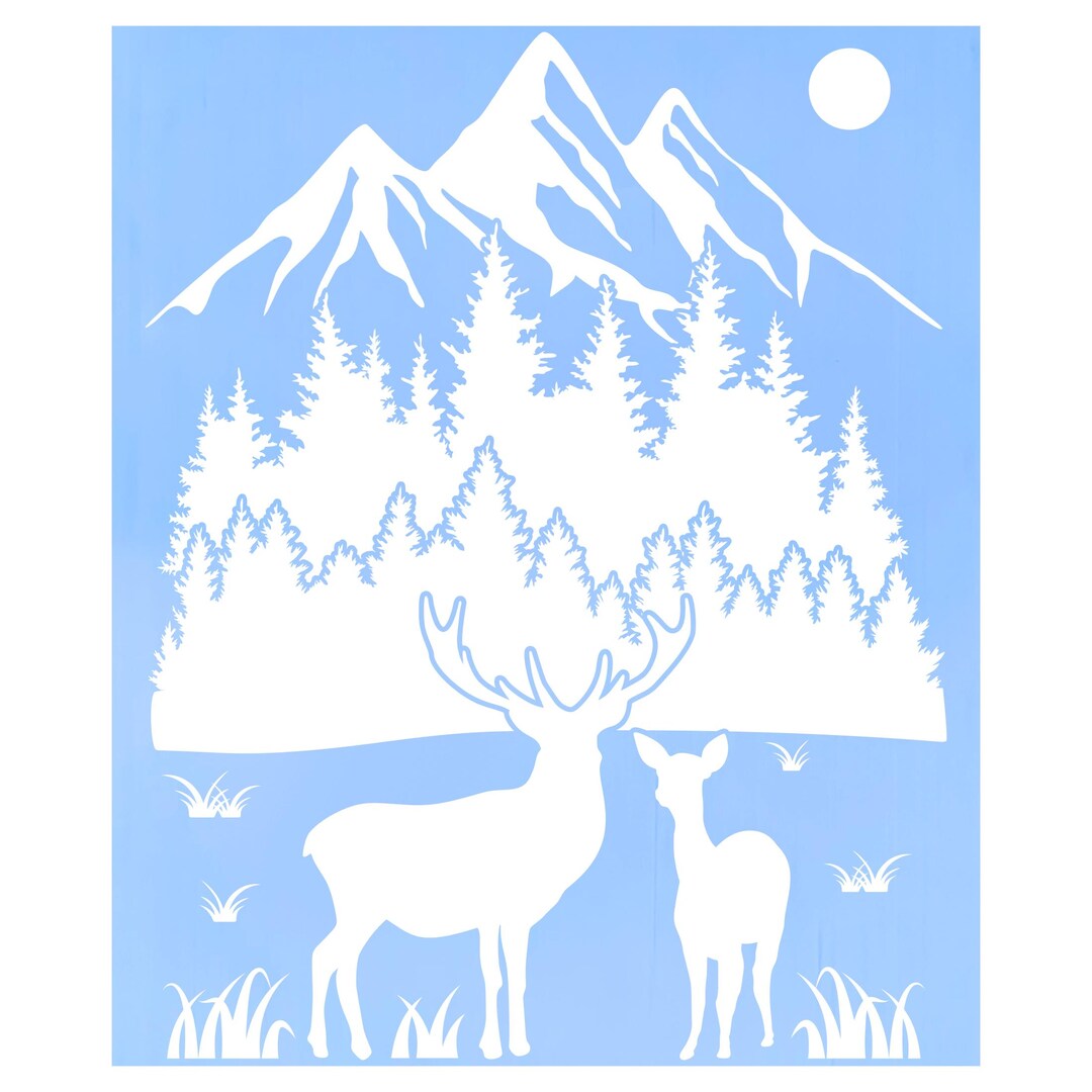 Deer Scene Vinyl Decal: Camper, Truck, Laptop - Etsy