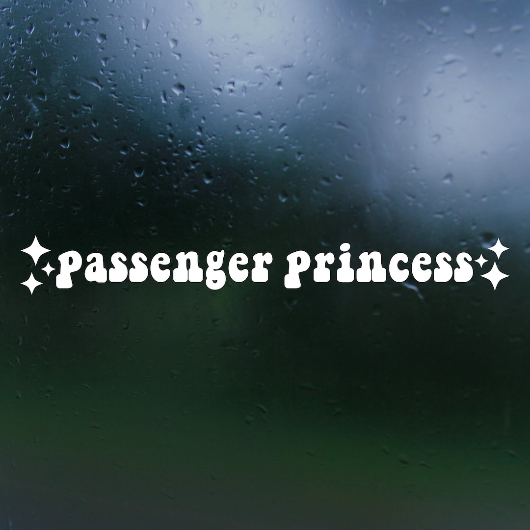 Cute Passenger Princess Car Decal Sticker - Etsy