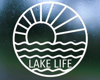 Lake Life Car Decal - Etsy