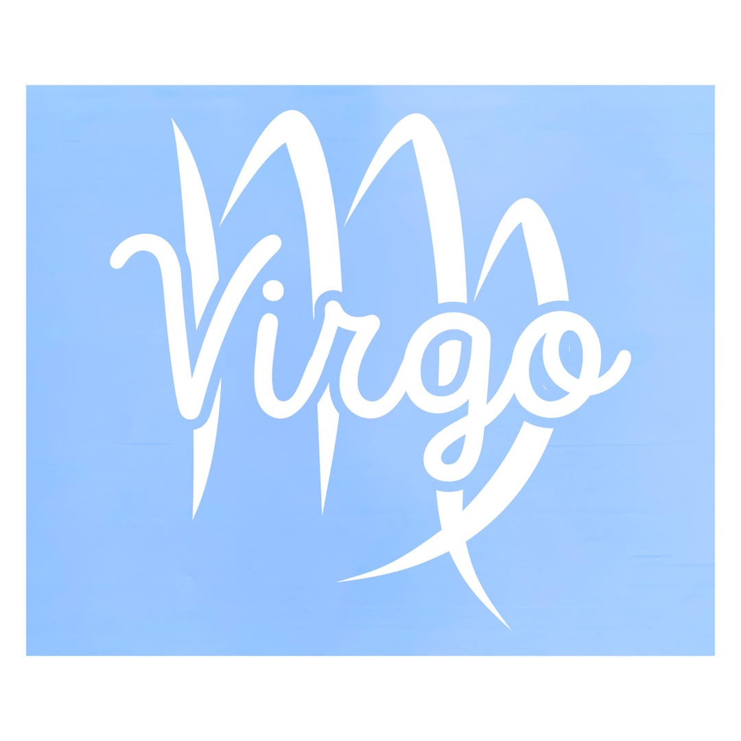 Virgo Zodiac Sign Die Cut Vinyl Decal: Car, Truck, Laptop - Etsy