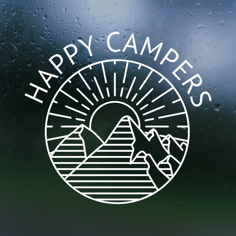 Happy Camper Decal - Etsy