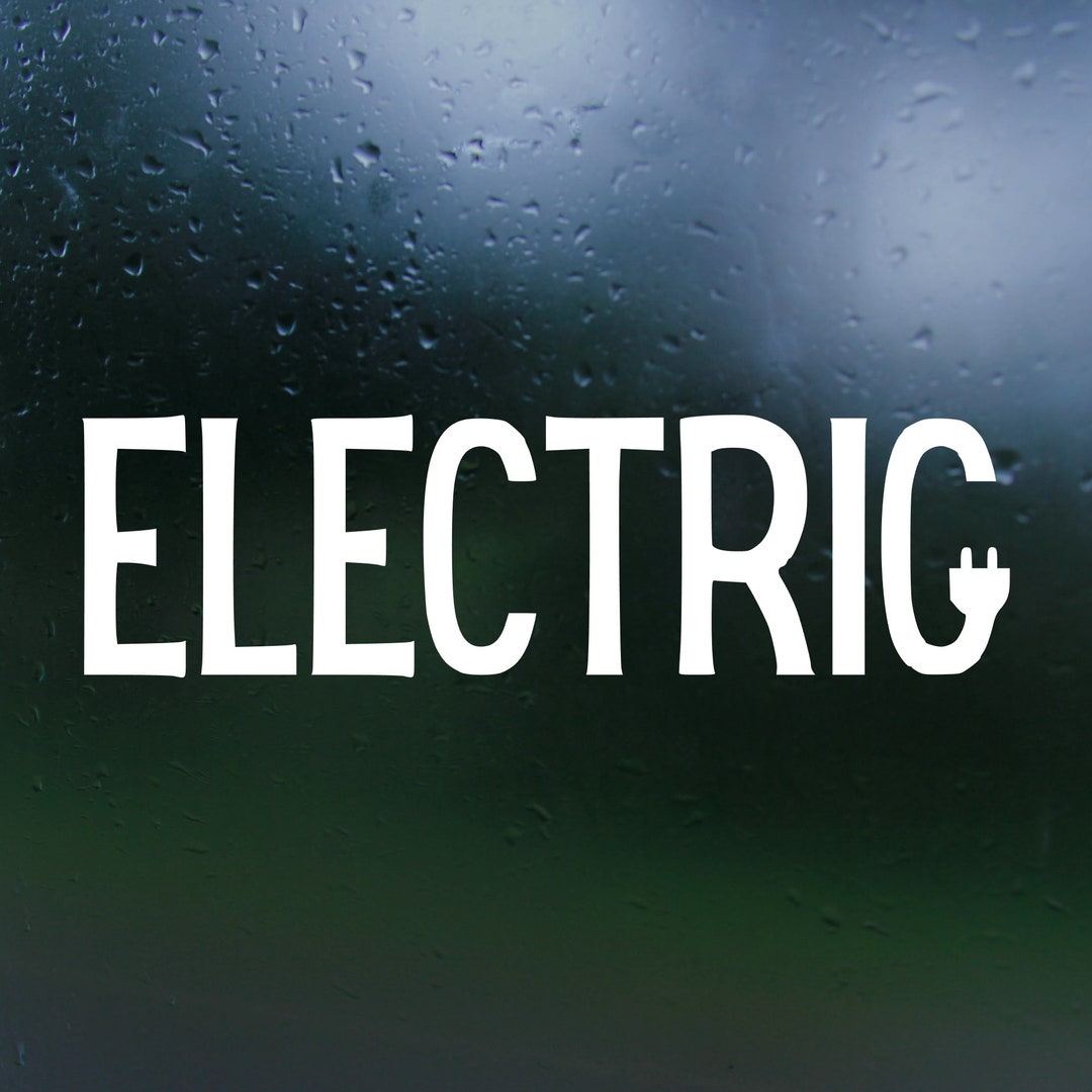 Die Cut Vinyl electric Car Decal EV Car / Truck Decals - Etsy