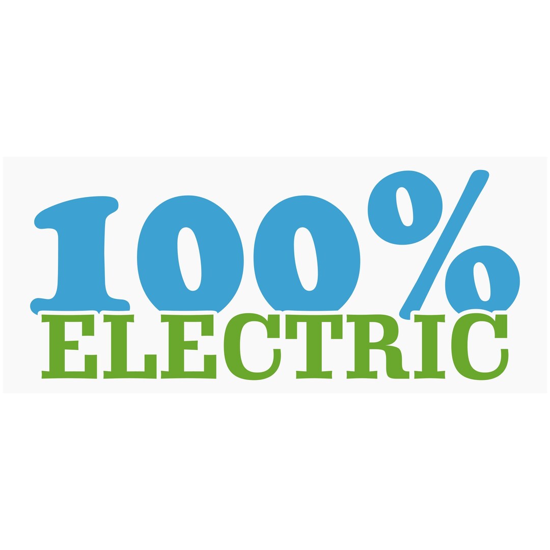 Die Cut Vinyl Electric Vehicle Decal - Etsy