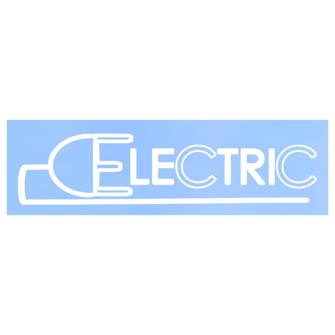 Die Cut Vinyl Electric Car Decal - Electric Vehicle Decal - Etsy